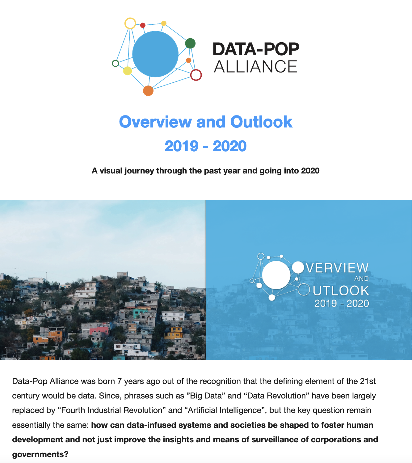 Annual Reports & Newsletters - Data-Pop Alliance