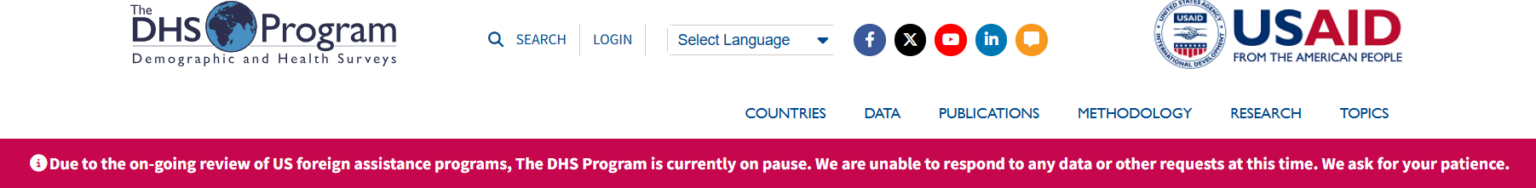 Pausing Progress: The Uncertain Future of the DHS Program - Data-Pop ...